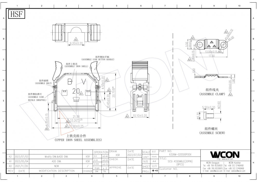 WCON 6326M-020S00P00X drawing page 2