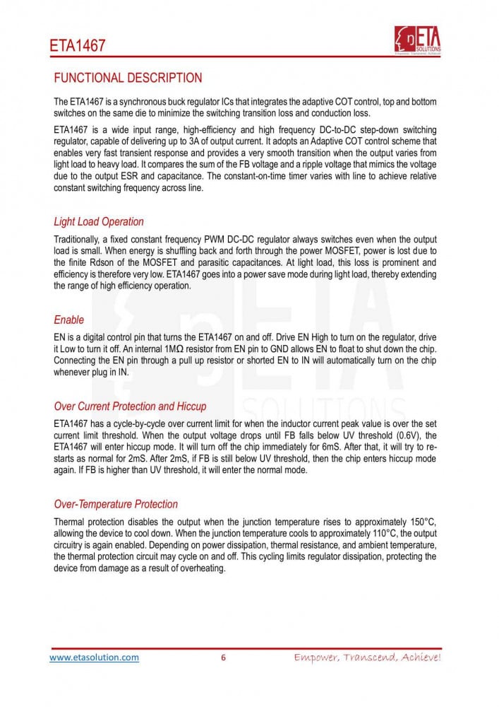 ETA1467S2G datasheet page 6