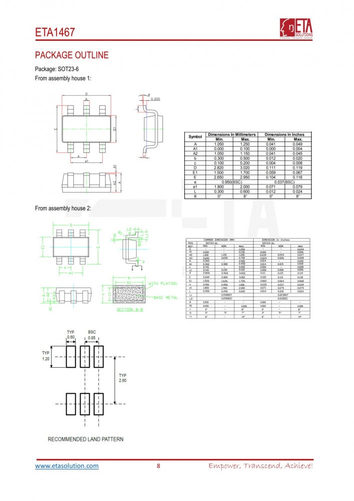ETA1467S2G datasheet page 8