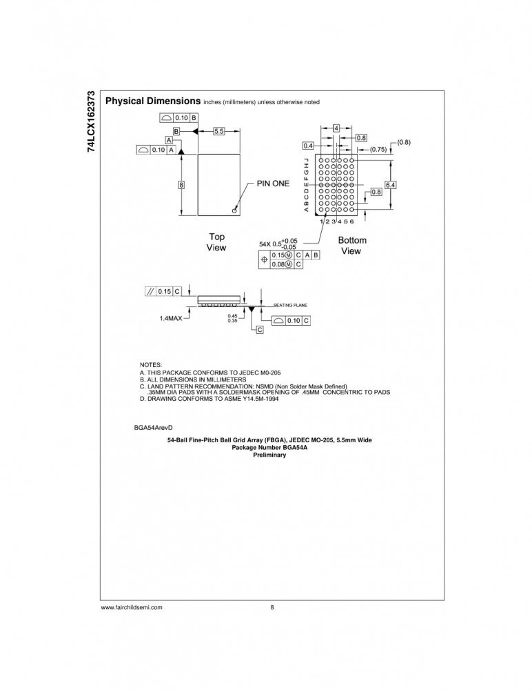 74LCX162373 datasheet preview, page 9