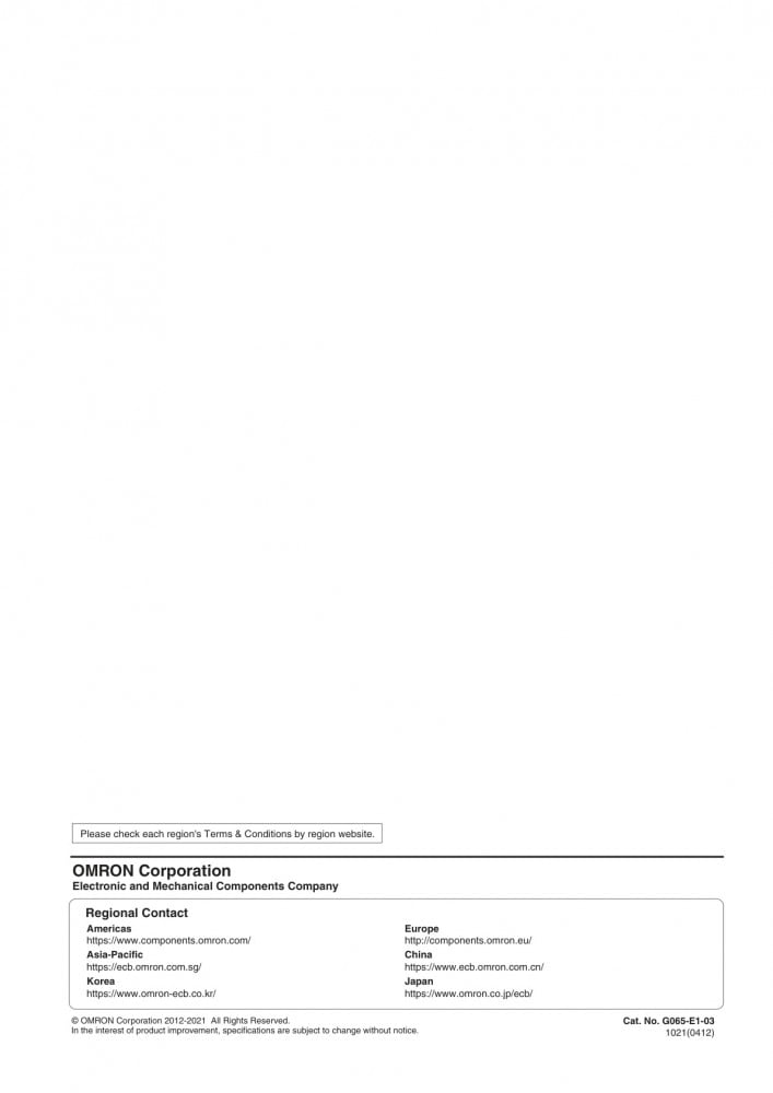OMRON XJ8 series document page 7