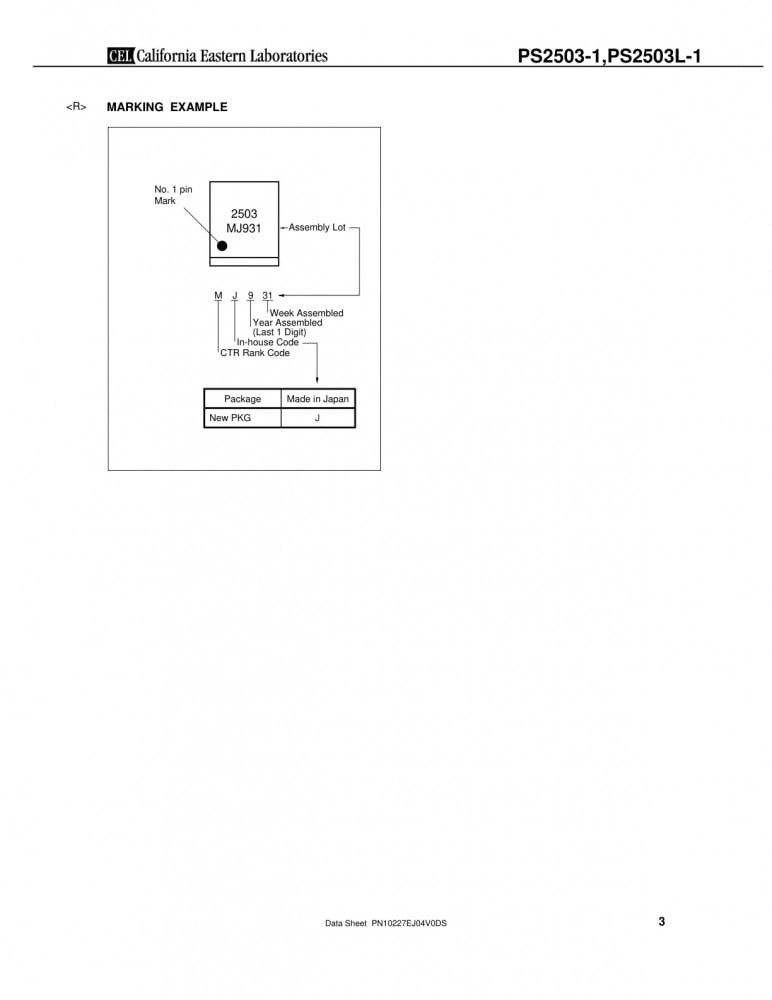 PS2503-1-A datasheet page 3