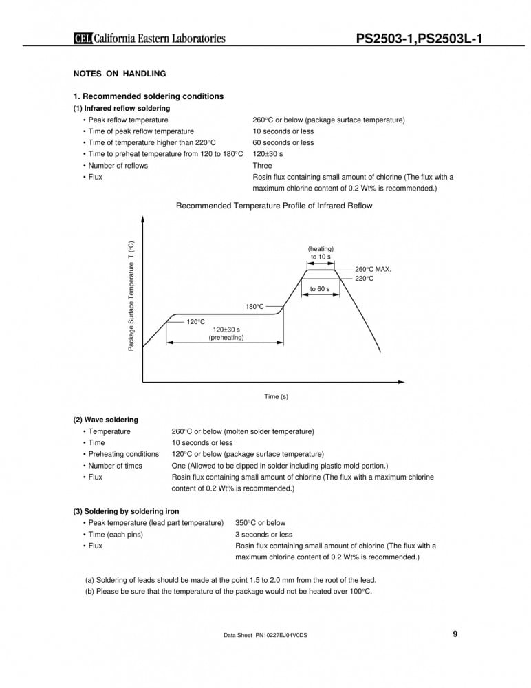 PS2503-1-A datasheet page 9