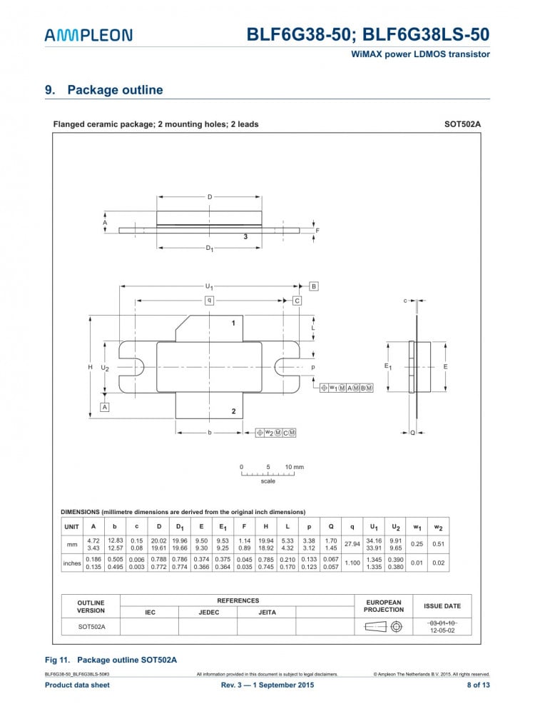 BLF6G38LS-50 datasheet page 8