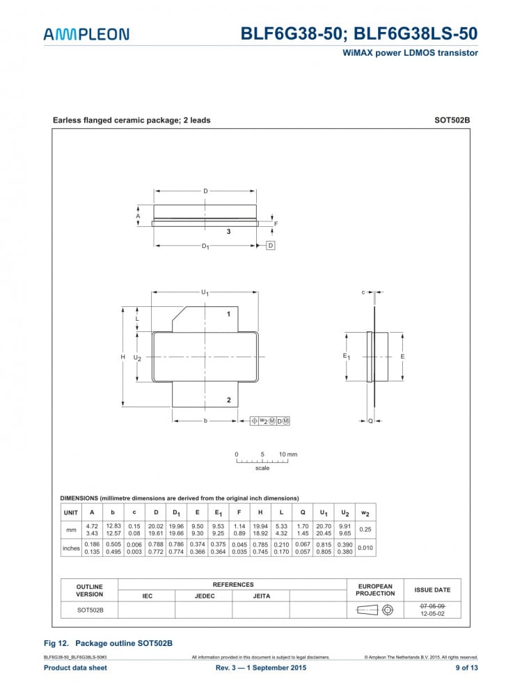 BLF6G38LS-50 datasheet page 9