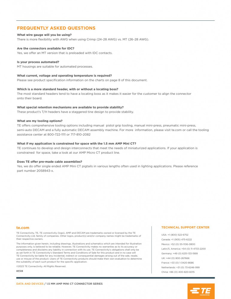 TE AMP Mini CT documentation page 9