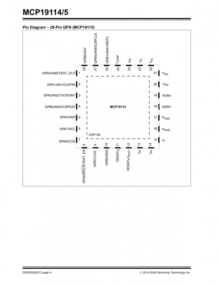 MCP19114 datasheet page 4