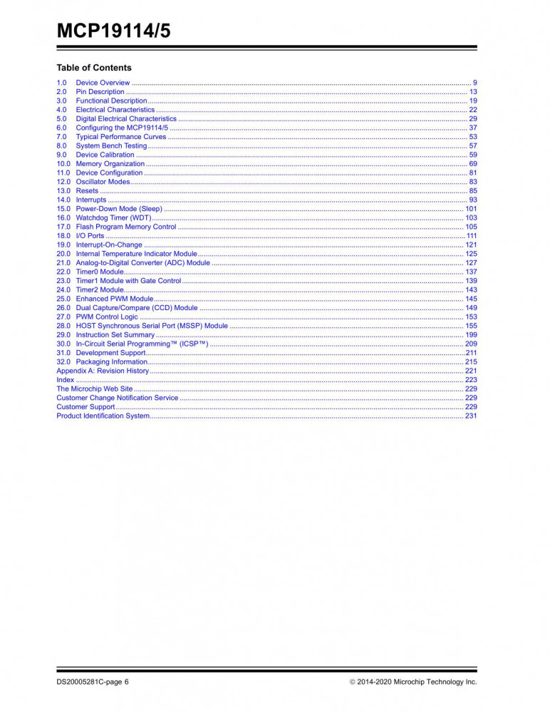 MCP19114 datasheet page 6