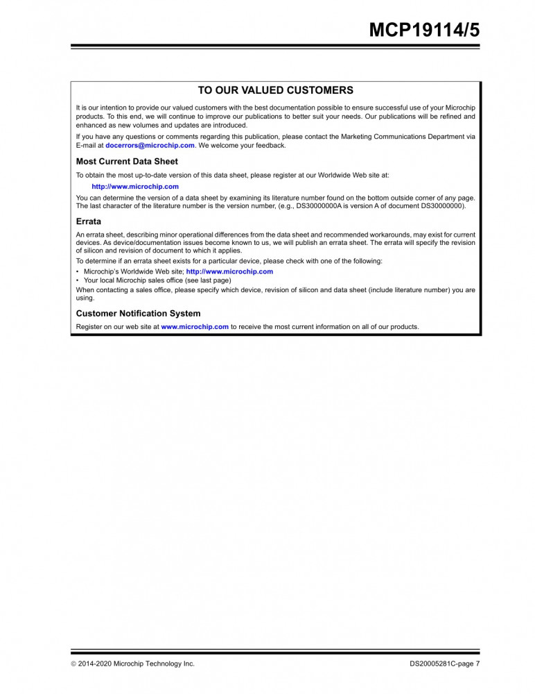 MCP19114 datasheet page 7