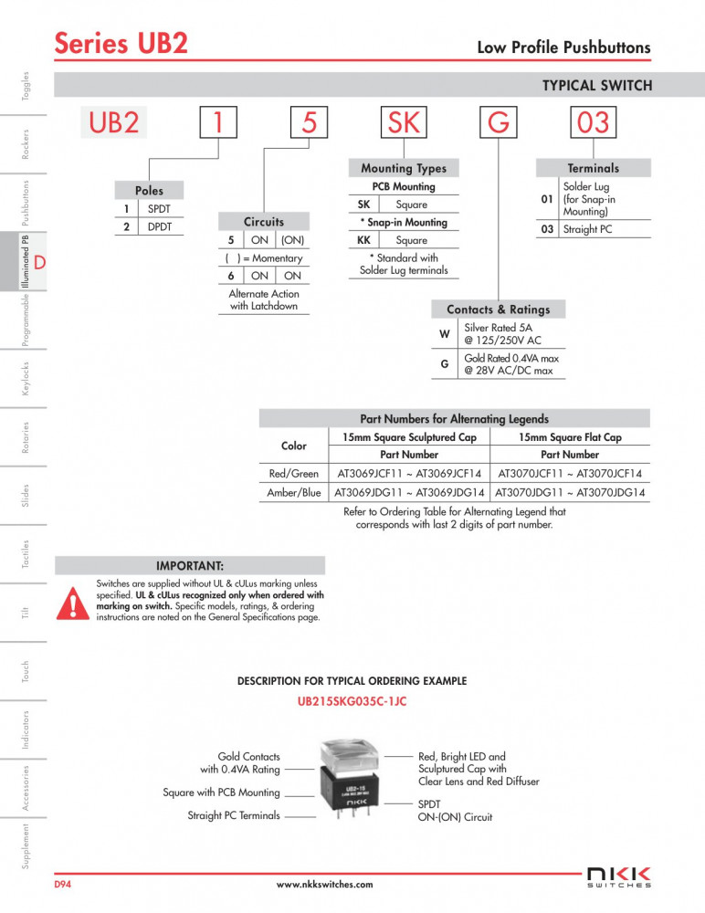 NKK UB216 technical document page 3