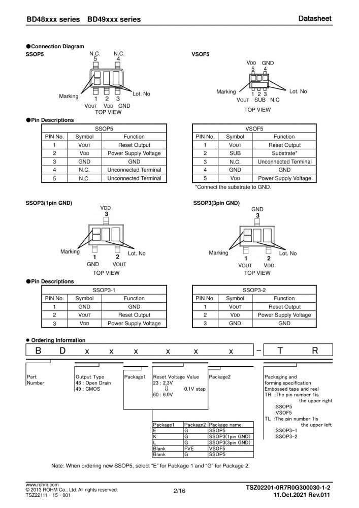 BD4860FVE-TR technical document page 2