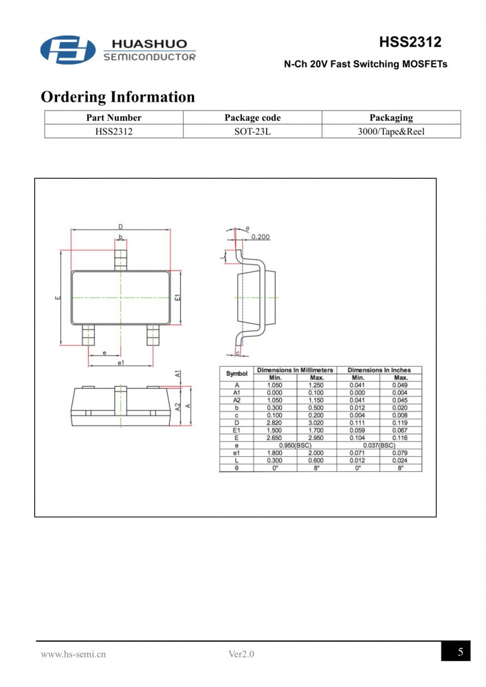 HSS2312 datasheet page 5