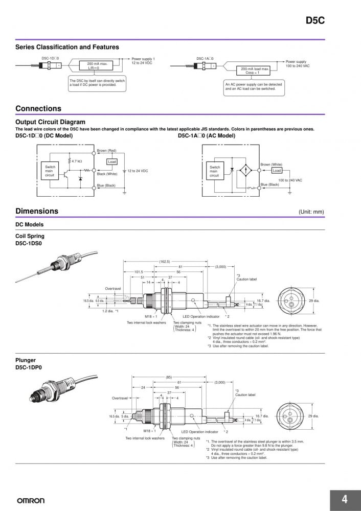 D5C-00A0 technical document page 4