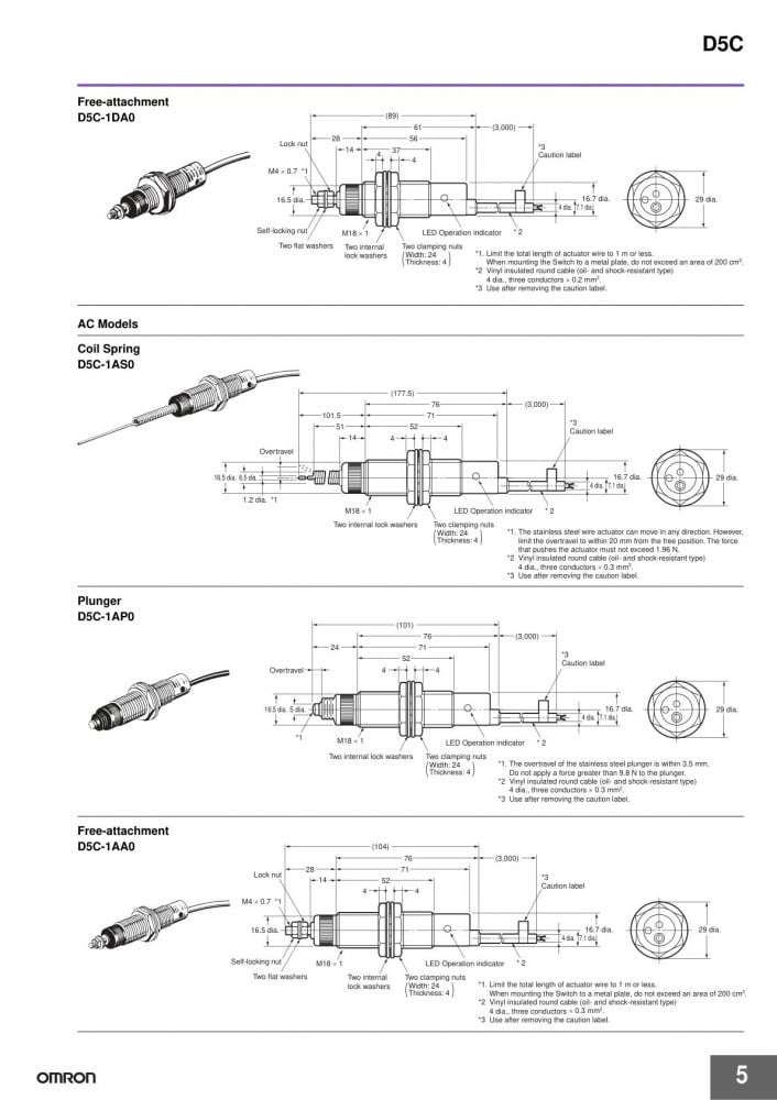 D5C-00A0 technical document page 5