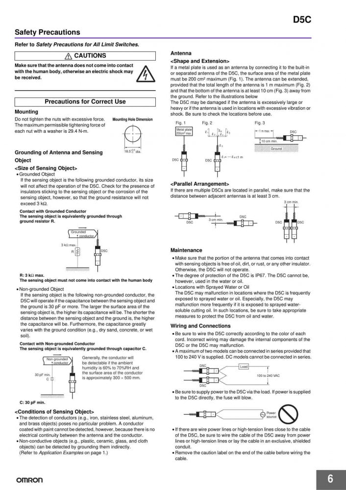 D5C-00A0 technical document page 6