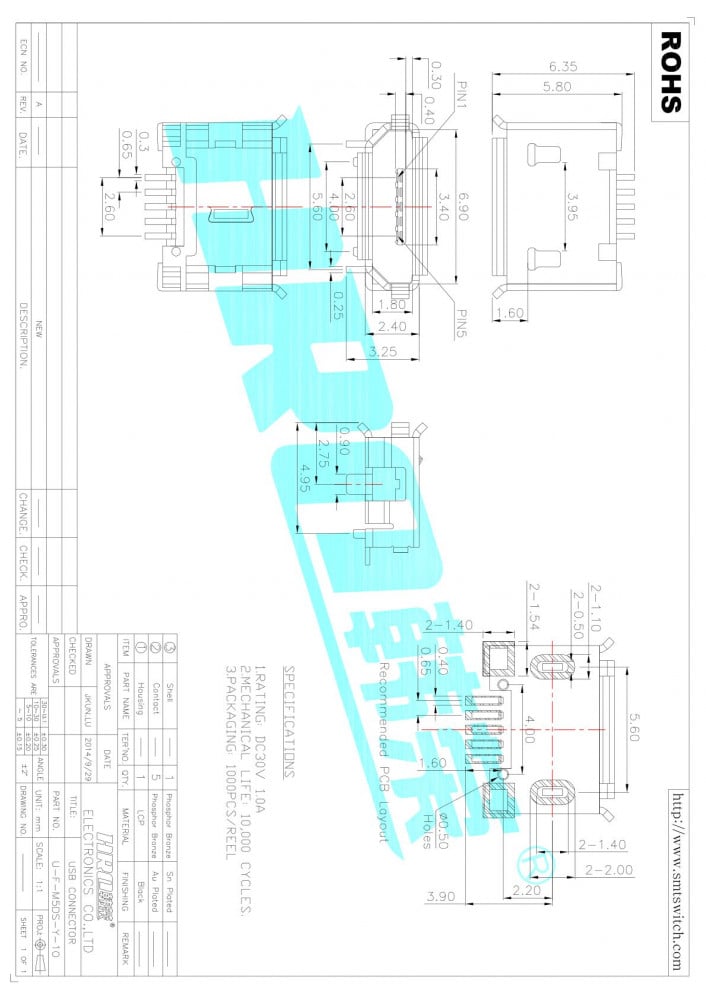 U-F-M5DS-Y-10 technical document preview