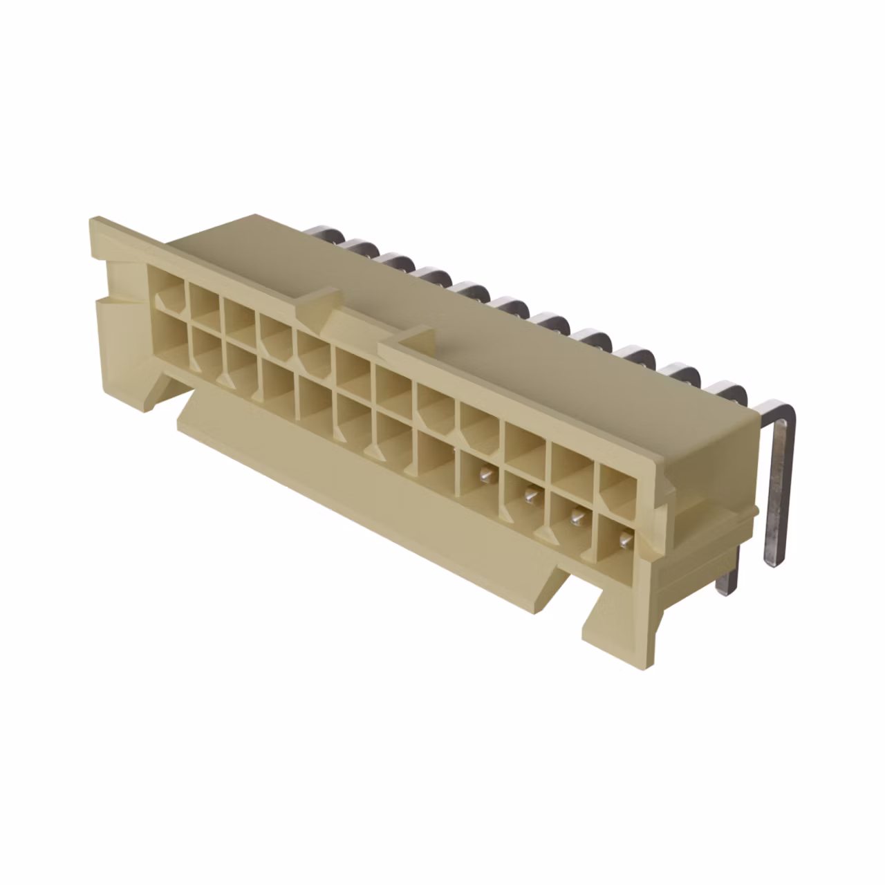 Mini-Fit BMI First Mate / Last Break Header, 4.20mm Pitch, Dual Row, Right-Angle, 24 Circuits, Nylon 6/6 UL 94V-2, Matte Tin (Sn) Plating for sale