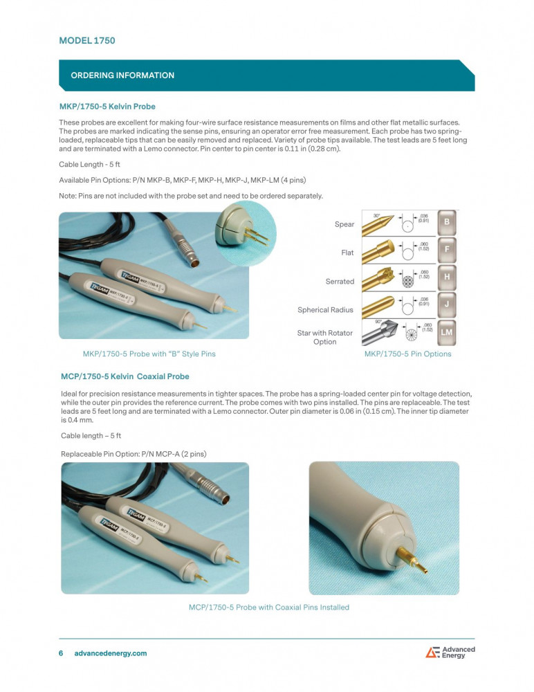 TEGAM 1750 technical document page 6