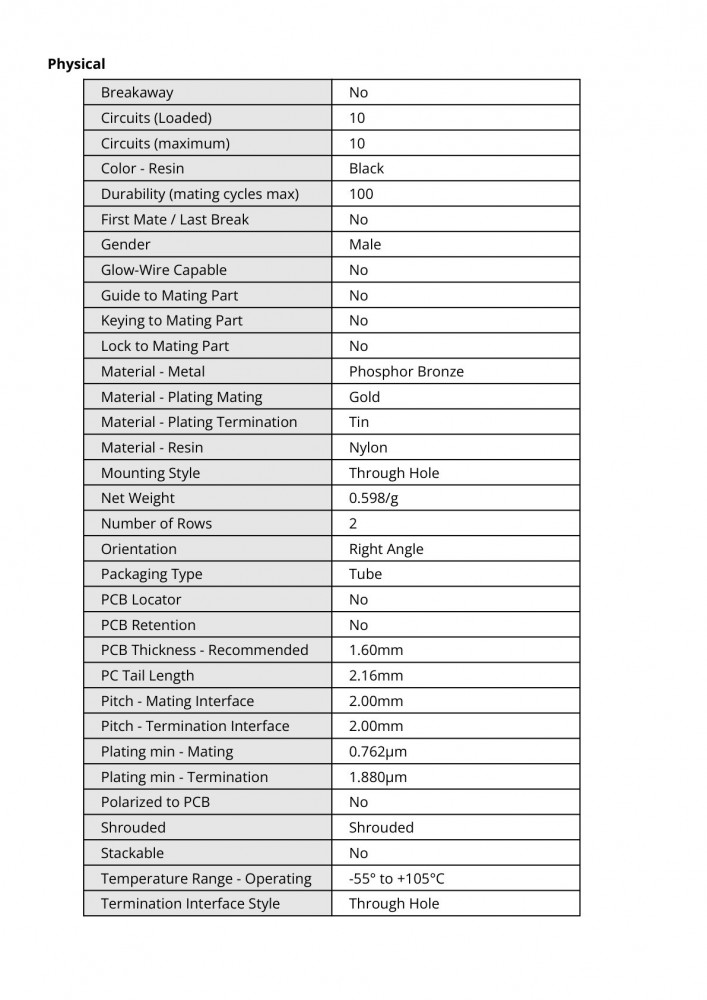 MOLEX 878331021 technical document preview, page 3
