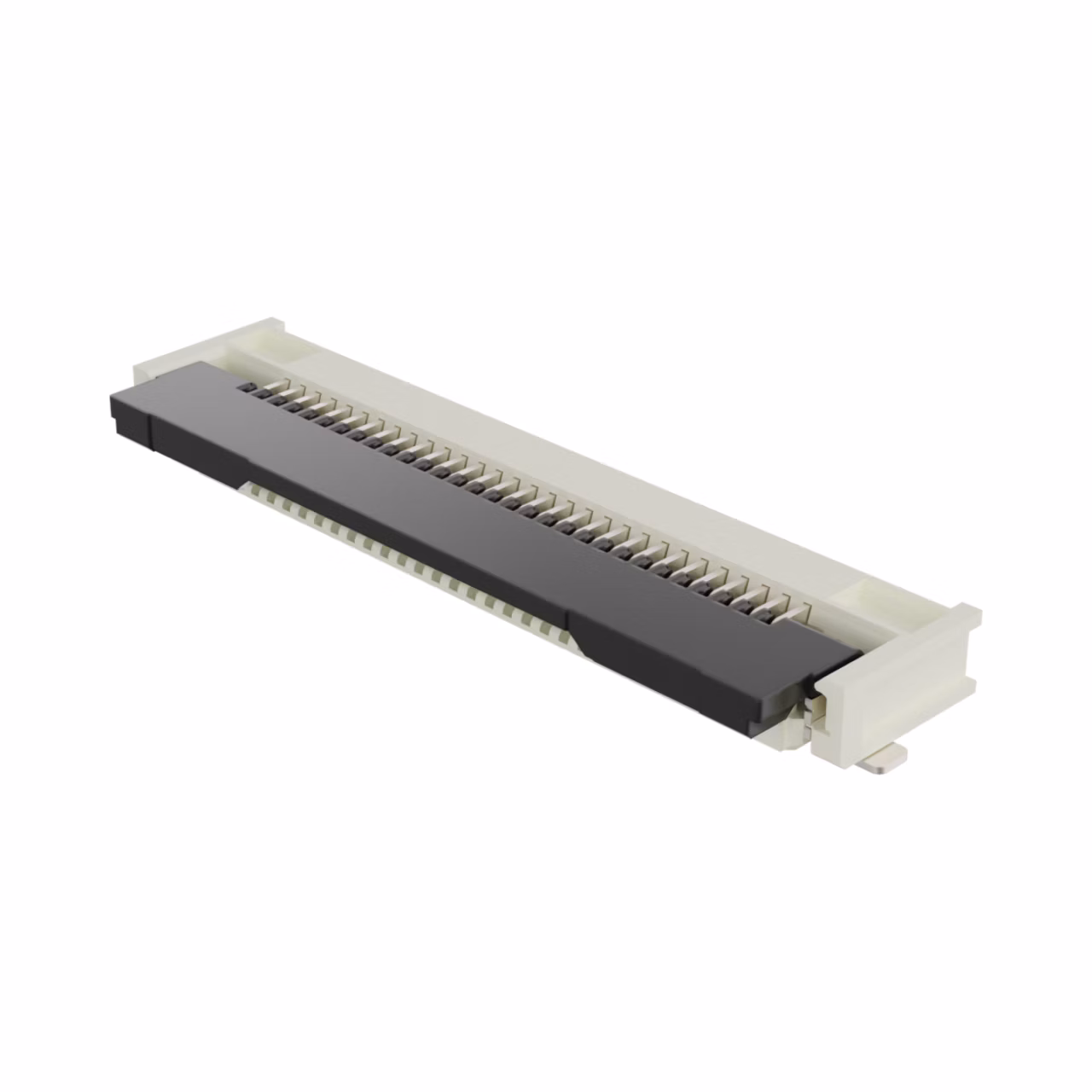 Easy-On FFC/FPC Connector, 0.50mm Pitch, 1.90mm Height, Single Bottom Contact (FS19), Right-Angle, Surface Mount, ZIF, 30 Circuits, Tin-Bismuth Plating for sale