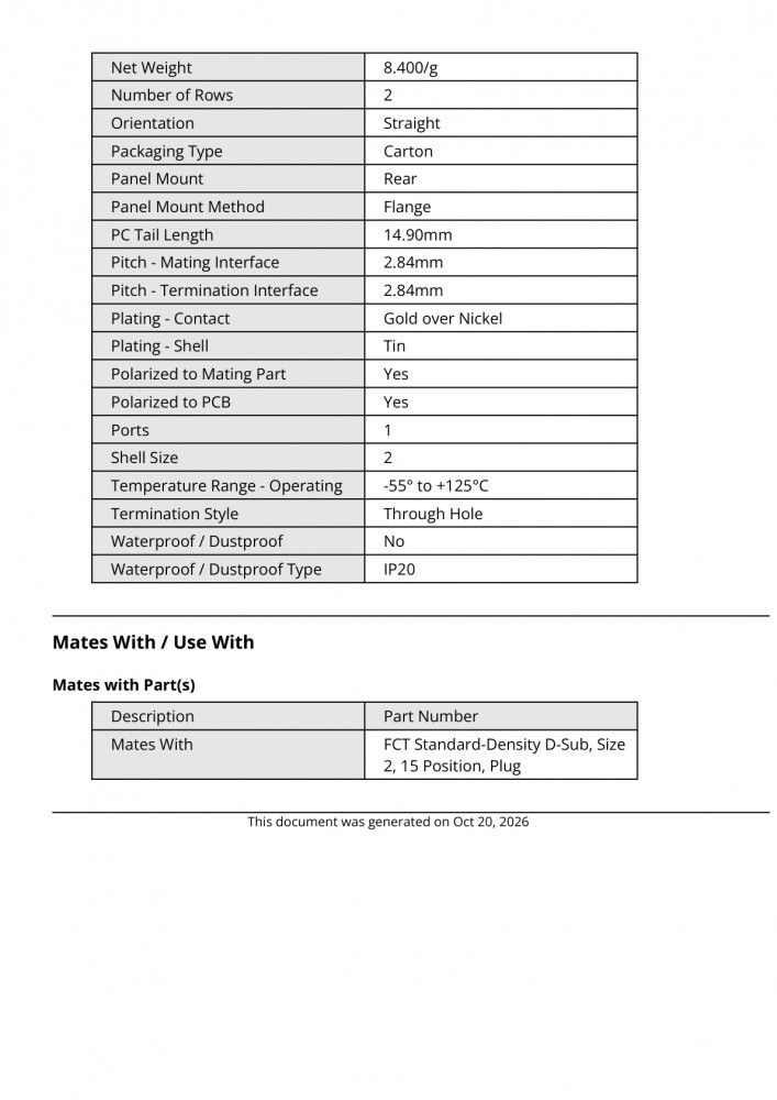 MOLEX technical document page 3