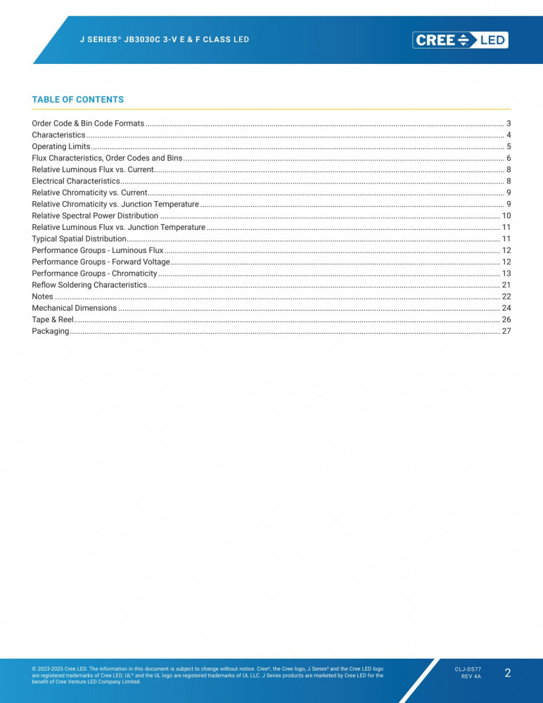 JB3030C datasheet page 2