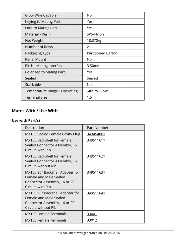 MOLEX 334723006 technical document image, page 3