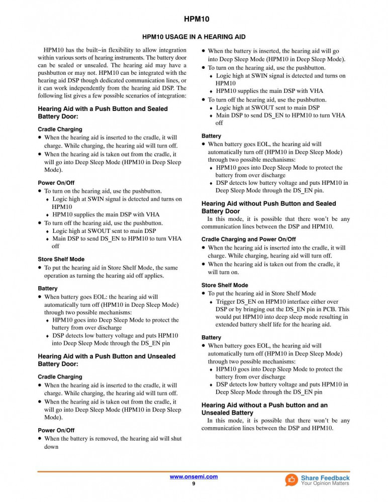 HPM10 datasheet page 9