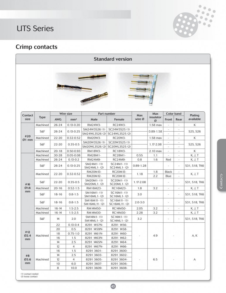EATON contact selector document page 2