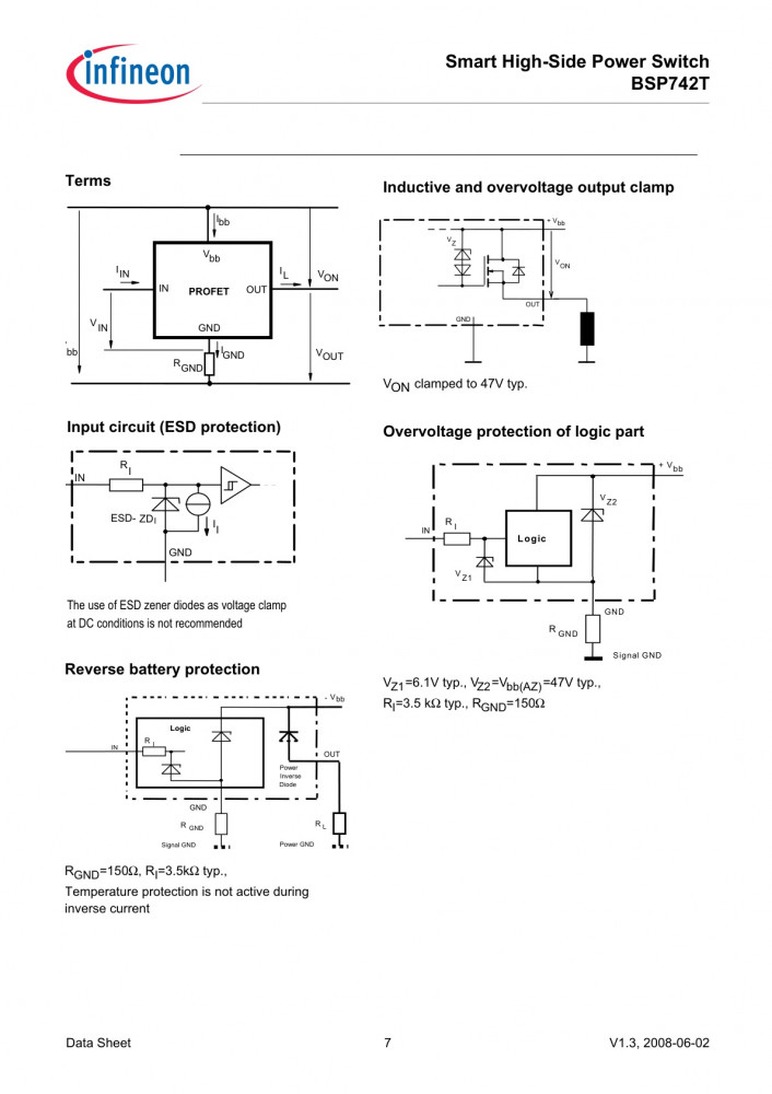 BSP742TXUMA1 datasheet page 7