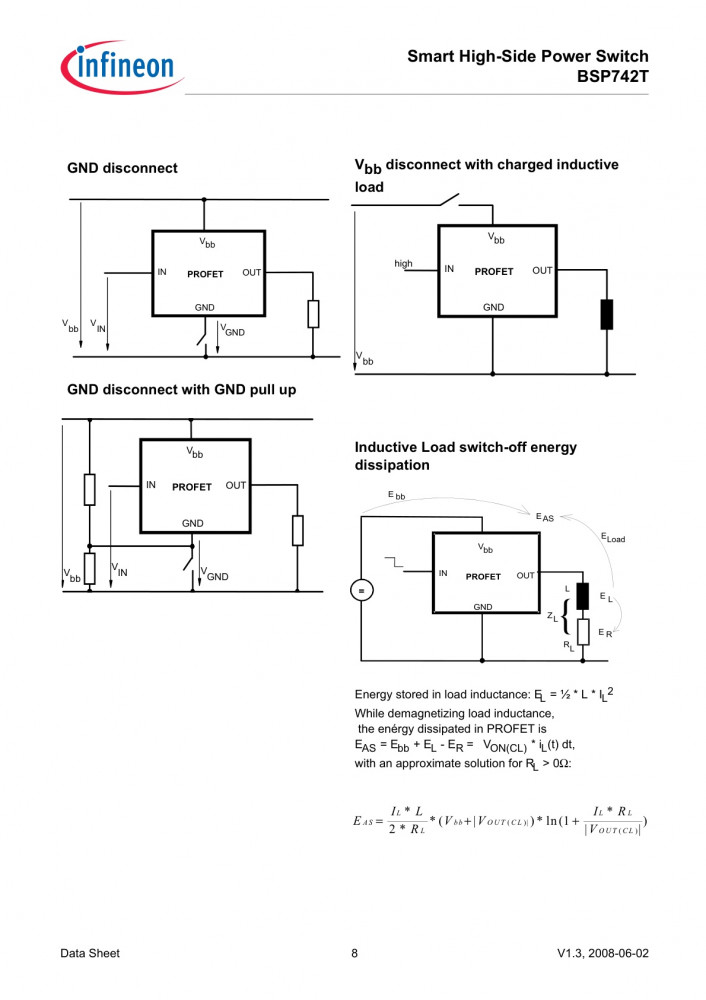 BSP742TXUMA1 datasheet page 8