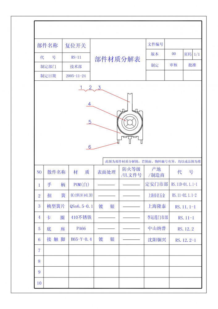 KH-RS-11-11B technical document page 3