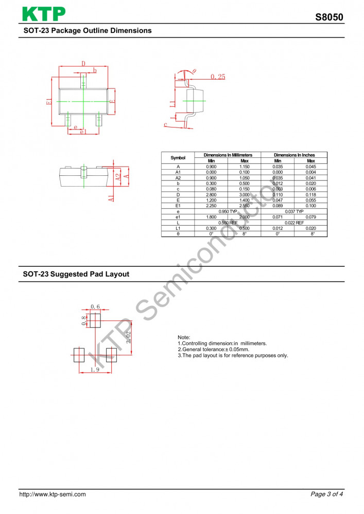 S8050 J3Y datasheet page 3