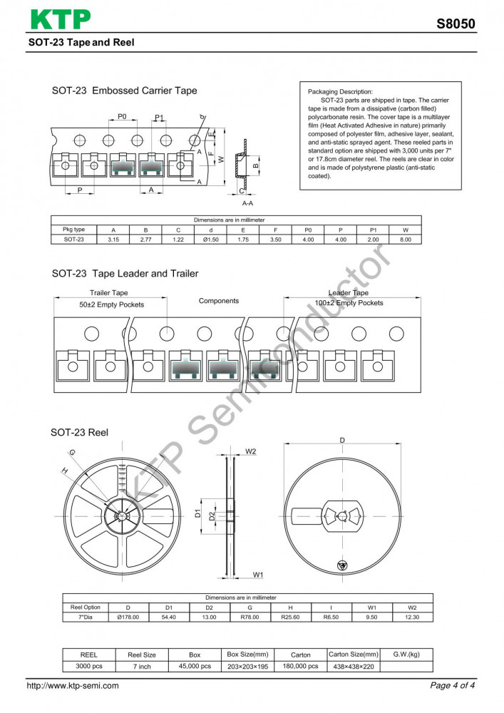 S8050 J3Y datasheet page 4
