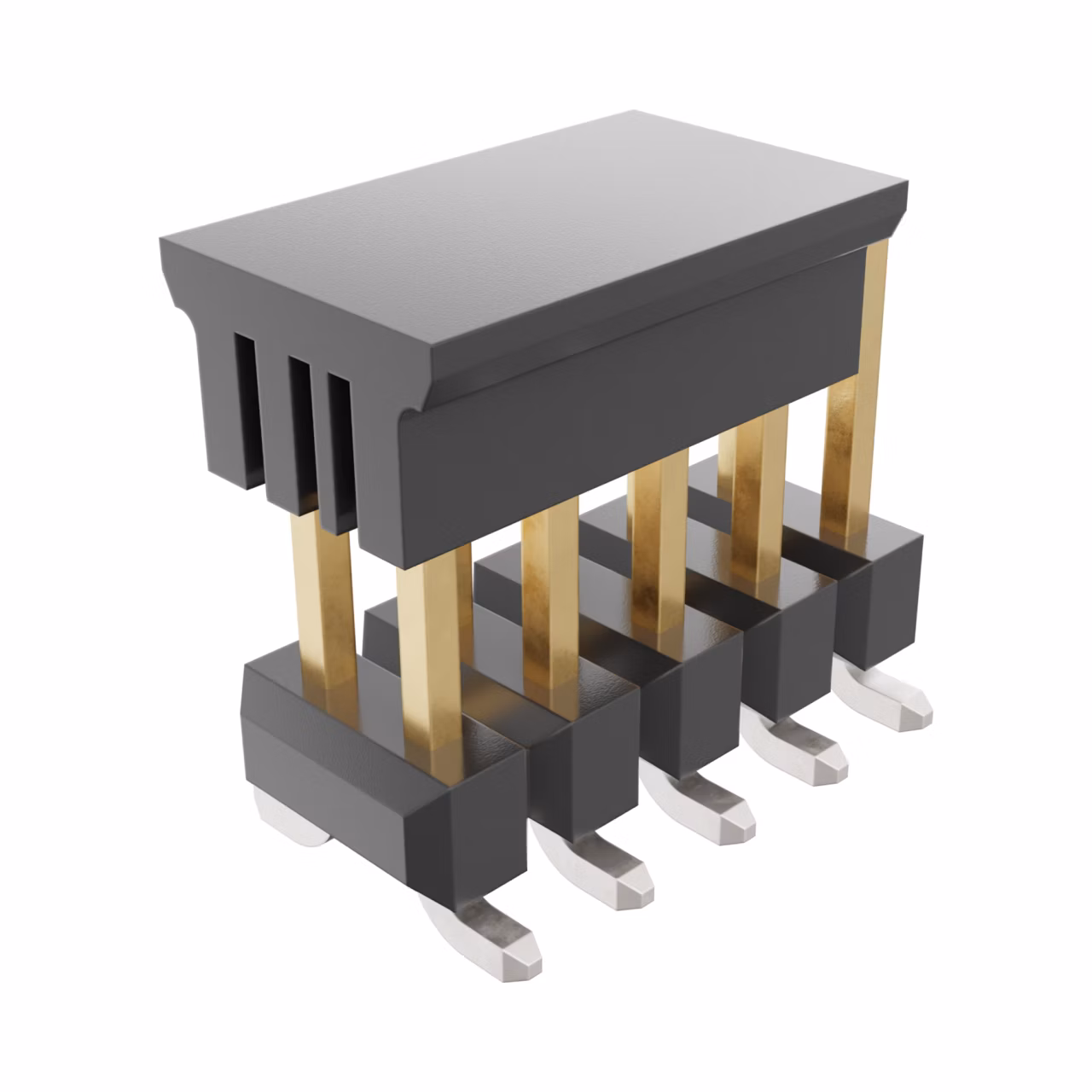 C-Grid Breakaway PCB Header, 2.54mm Pitch, Surface Mount, Dual Row, Vertical, 82 Circuits, 0.38µm Gold (Au) Plating, 8.13mm Mating Pin Length, Tube