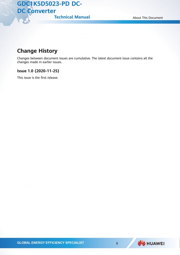 GDC1K5D5023-PD technical manual page 3
