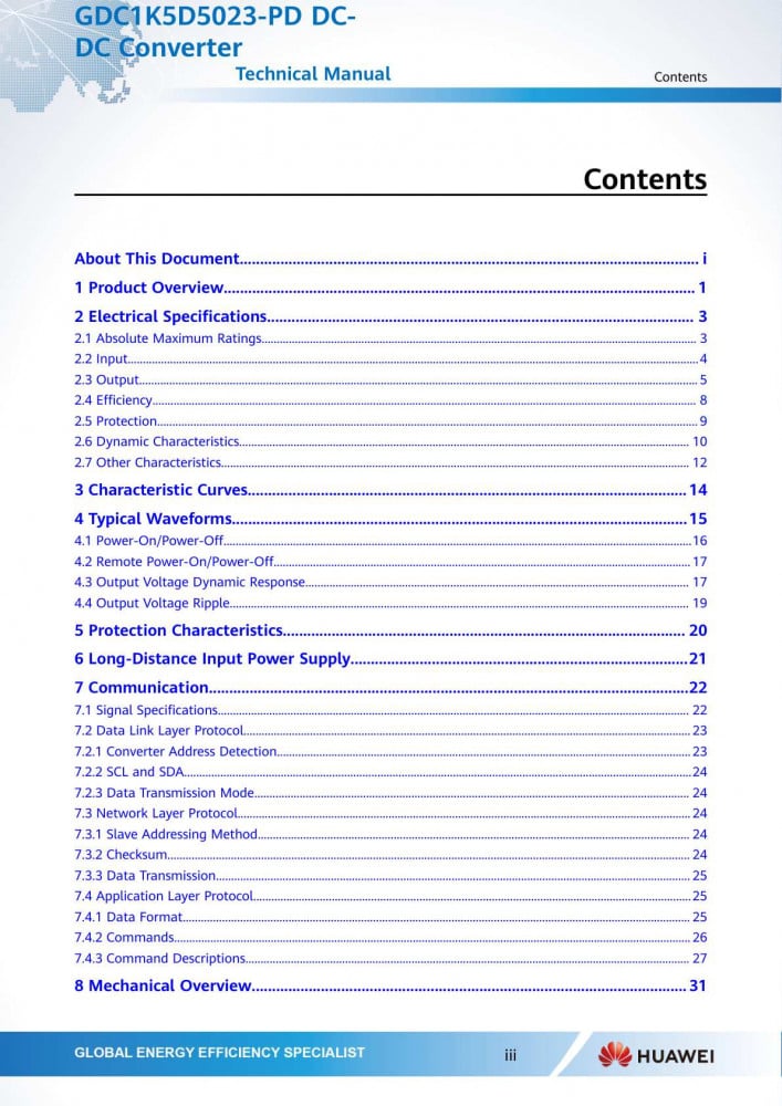 GDC1K5D5023-PD technical manual page 4