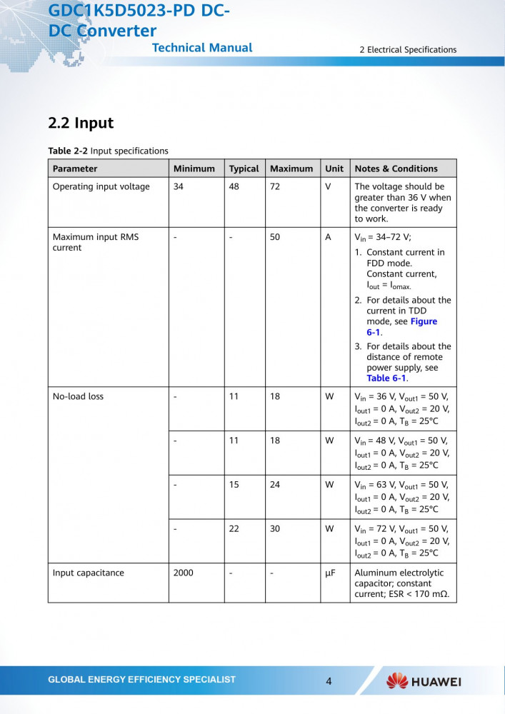 GDC1K5D5023-PD technical manual page 9