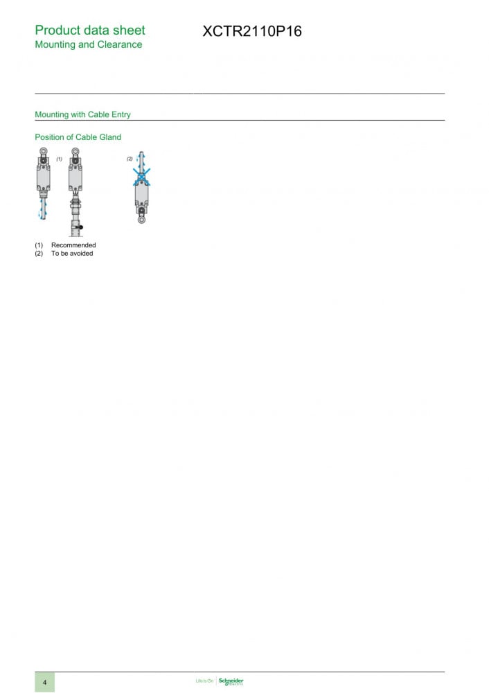 XCTR2110P16 product documentation page 4