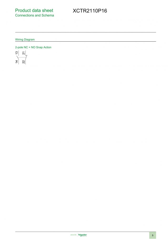 XCTR2110P16 product documentation page 5