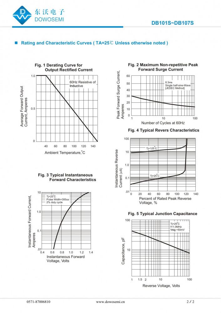 DOWO DB107S datasheet page 2
