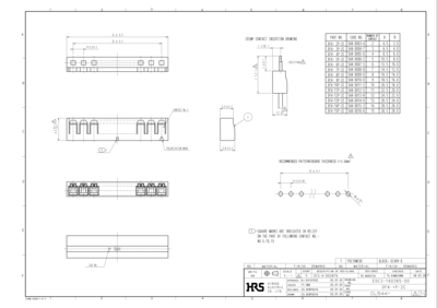 HRS DF4-10P-2C Board-In Direct Wire-to-Board Connector Chip