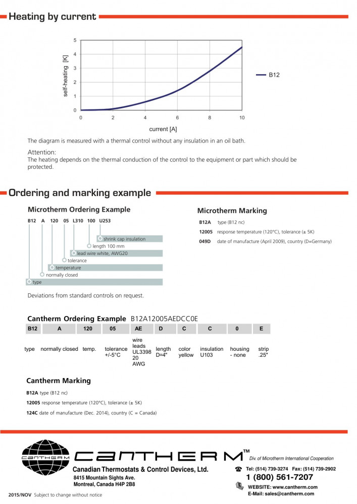 Cantherm B12 technical document page 4