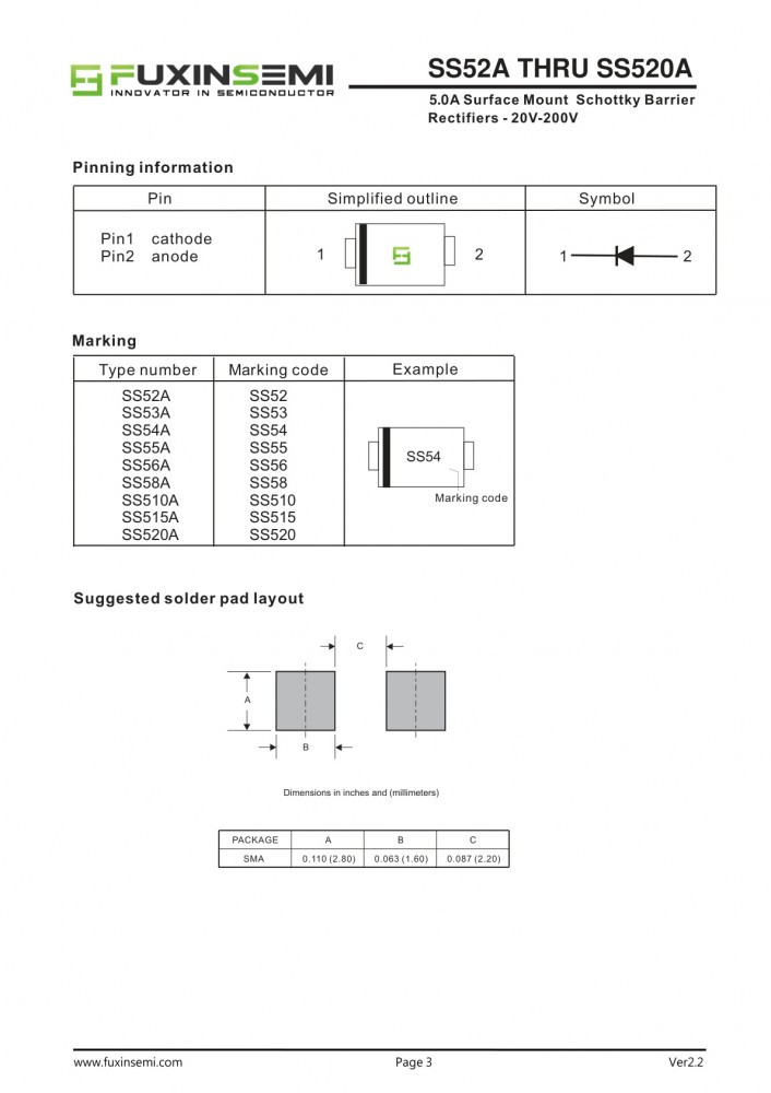 SS510A datasheet page 3