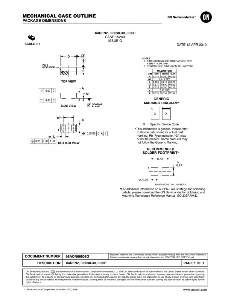 ESDL2011PFCT5G datasheet page 6