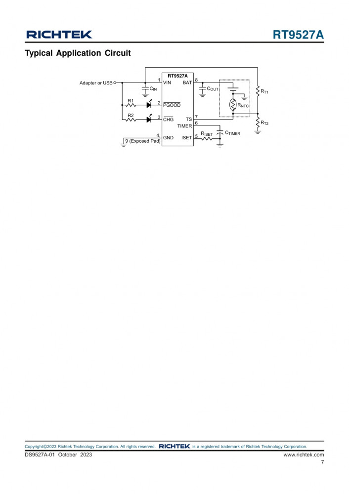 RT9527A datasheet page 7