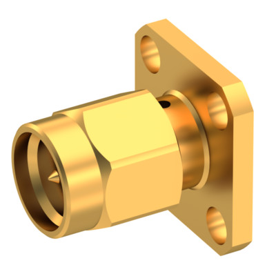 SMA / SQUARE FLANGE PLUG RECEPTACLE WITH TAB CONTACT for sale