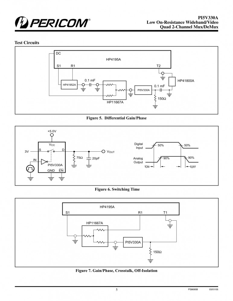 PI5V330AQEX datasheet page 5