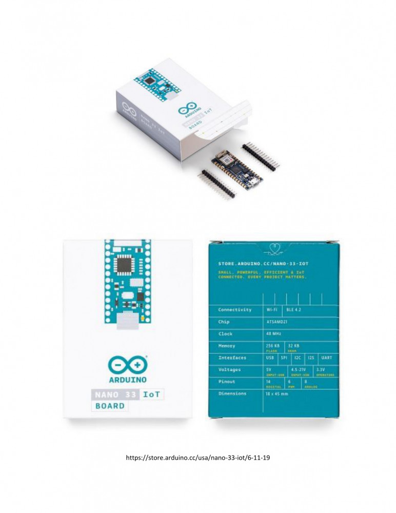 Arduino Nano 33 IoT documentation page 7