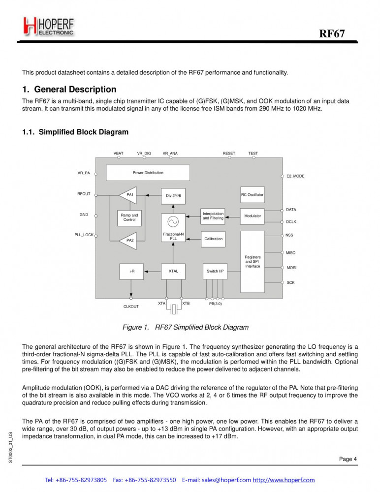 RF67 datasheet page 4
